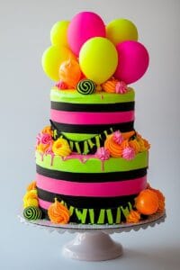 18 Creative Neon Cake Ideas For Your Next Party • Confetti & Roses