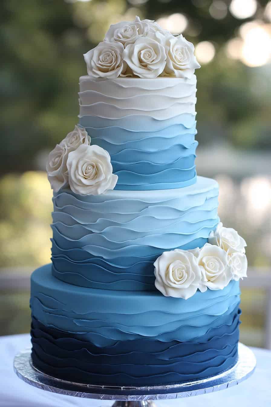 Discover Your Dream Blue Wedding Cake: 24 Stunning Designs • Confetti ...