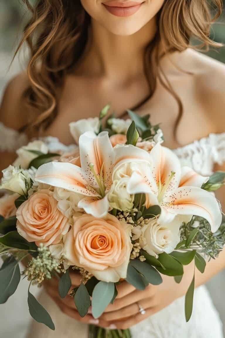 30 Beautiful Lily Bouquets For Your Big Day • Confetti & Roses