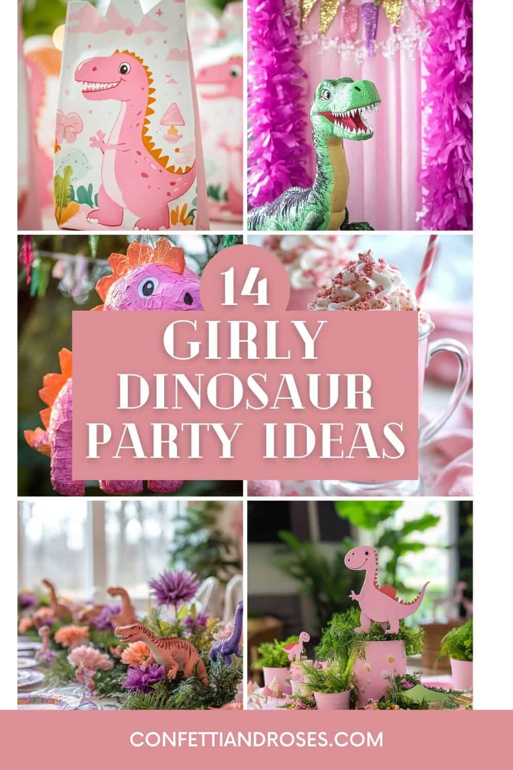 Pink Dinosaur Party Magic 14 Girly Party Ideas Your Little Girl ...