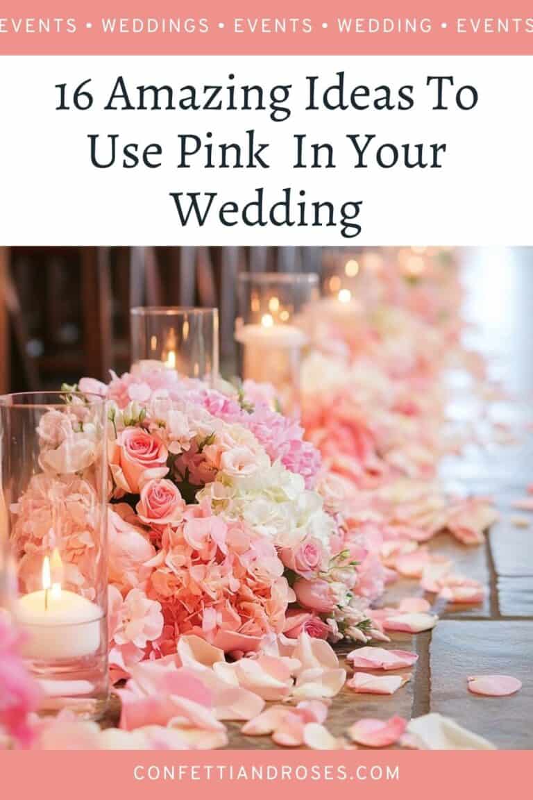 Pink Dreams: 16 Stylish Ideas For A Pink Wedding • Confetti & Roses