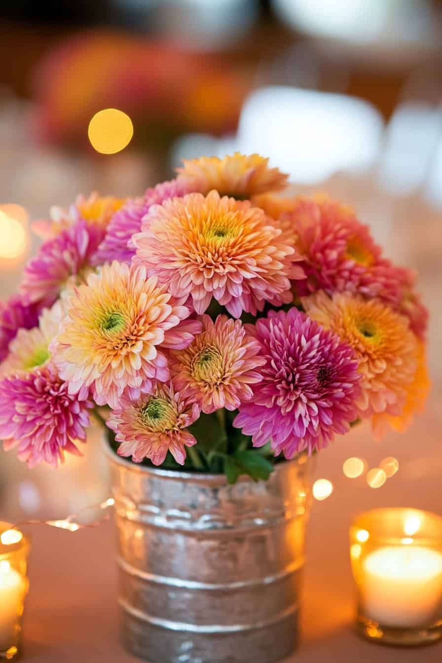 9 Creative Ways To Use Potted Mums In Your Wedding • Confetti & Roses