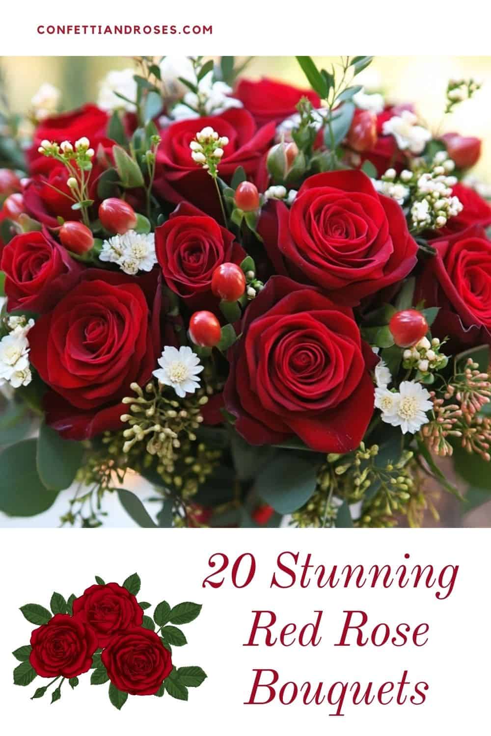 20 Timeless Red Rose Wedding Bouquets • Confetti & Roses