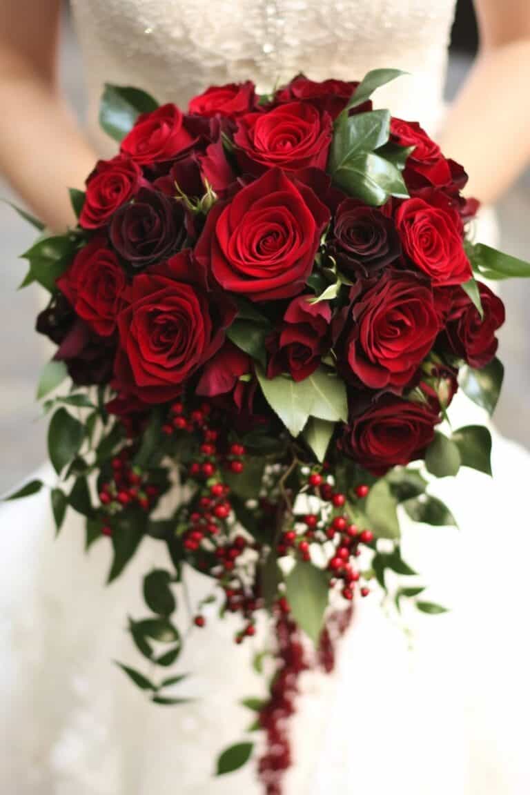 20 Timeless Red Rose Wedding Bouquets • Confetti & Roses