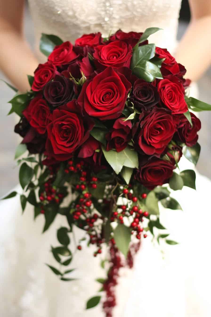 20 Timeless Red Rose Wedding Bouquets • Confetti & Roses