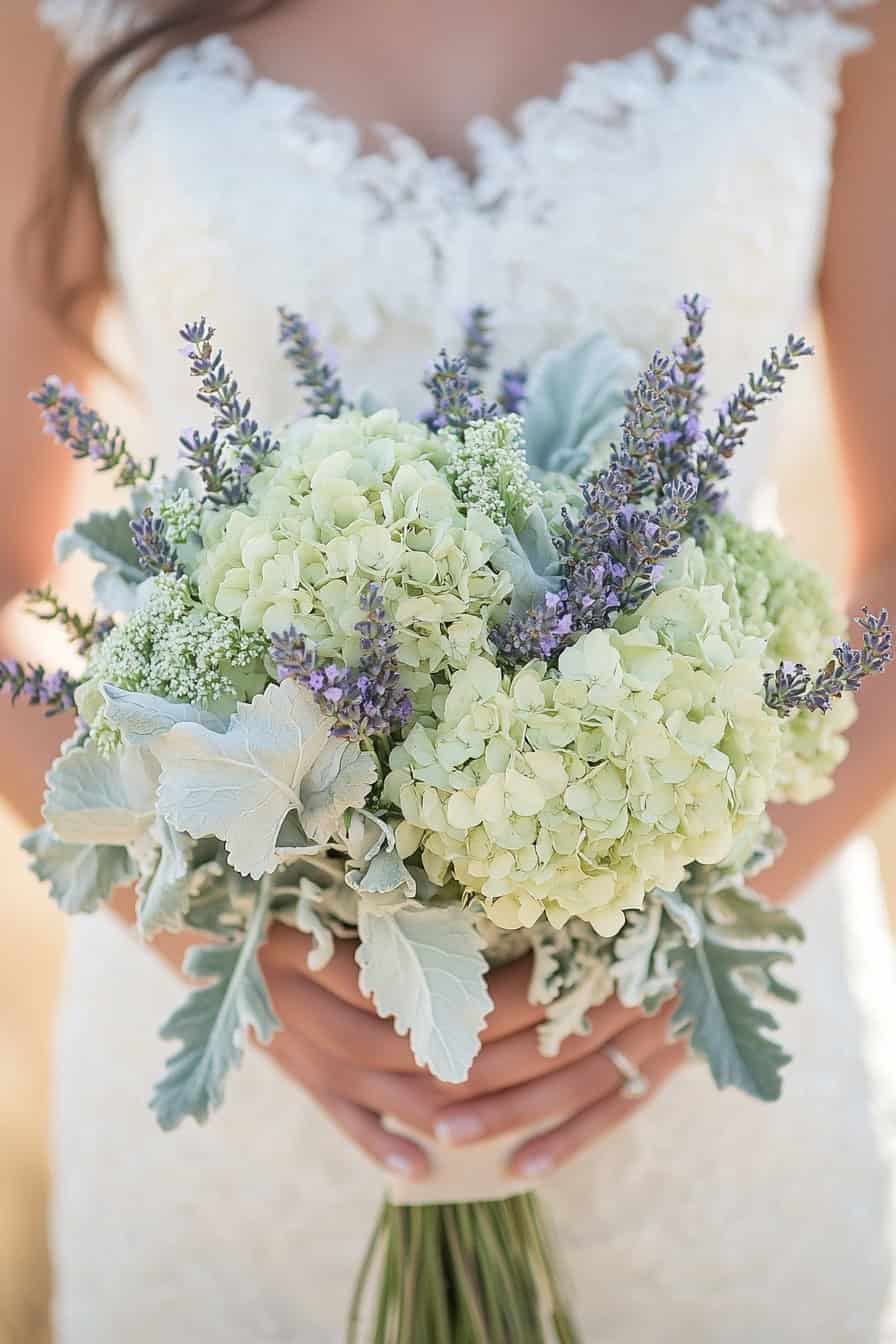 24 Beautiful Hydrangea Bouquets For Your Big Day • Confetti & Roses