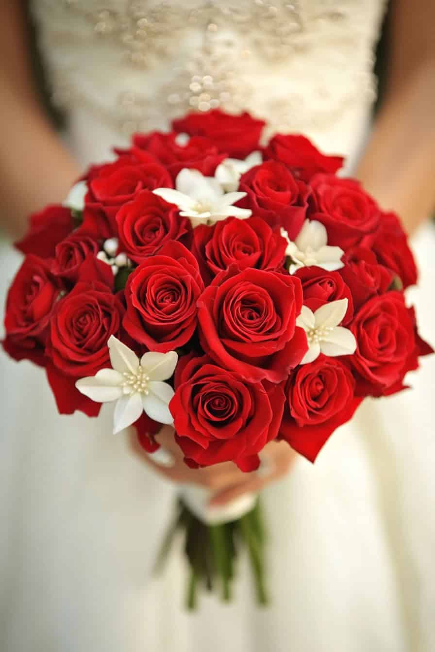 20 Timeless Red Rose Wedding Bouquets • Confetti & Roses