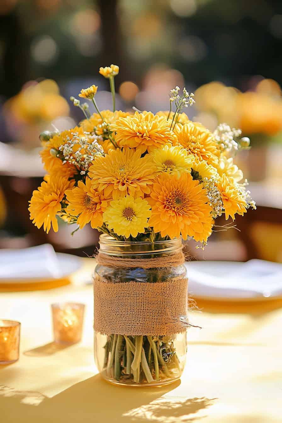 12 Beautiful Mum Centerpieces For Your Wedding • Confetti & Roses