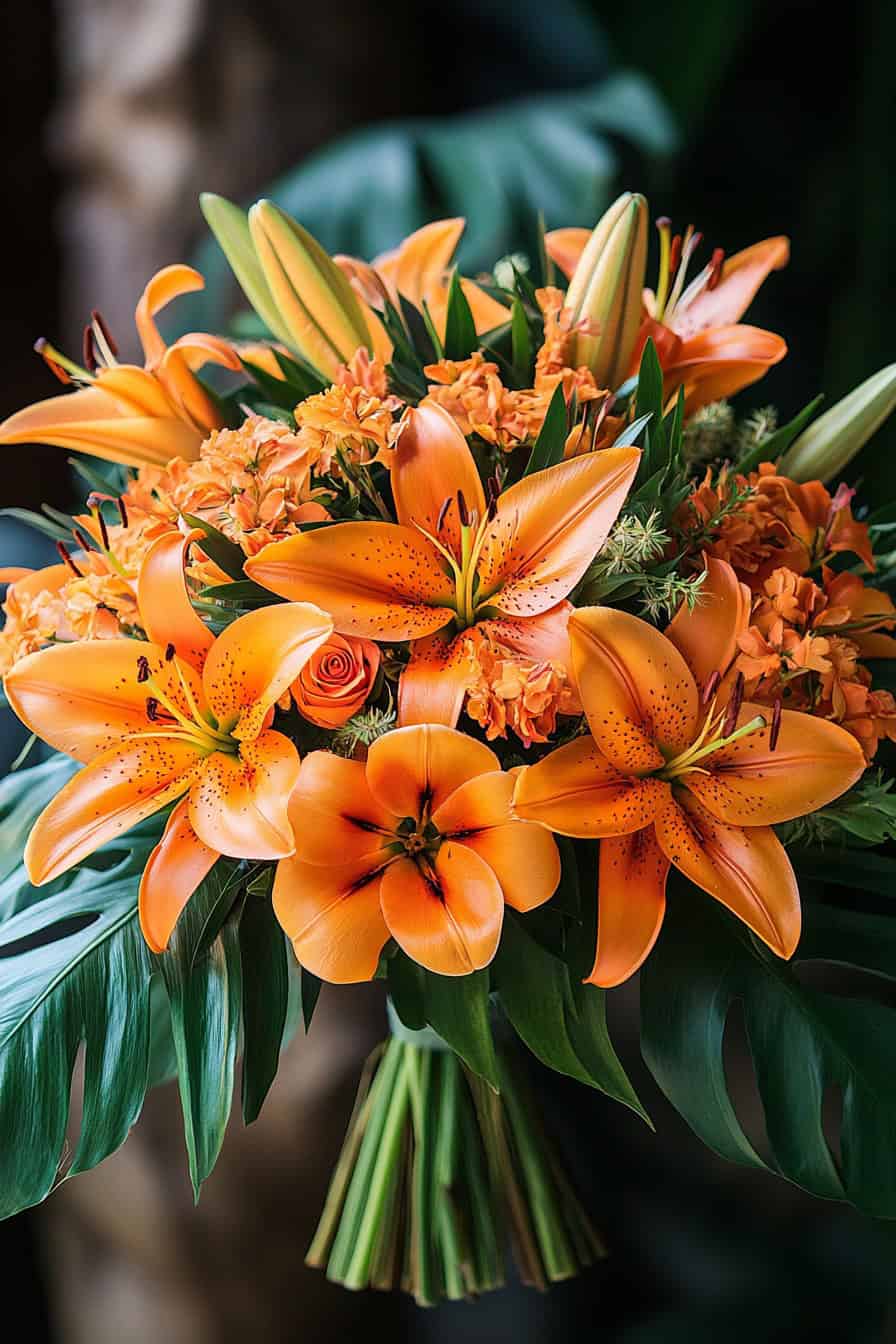 30 Beautiful Lily Bouquets For Your Big Day • Confetti & Roses