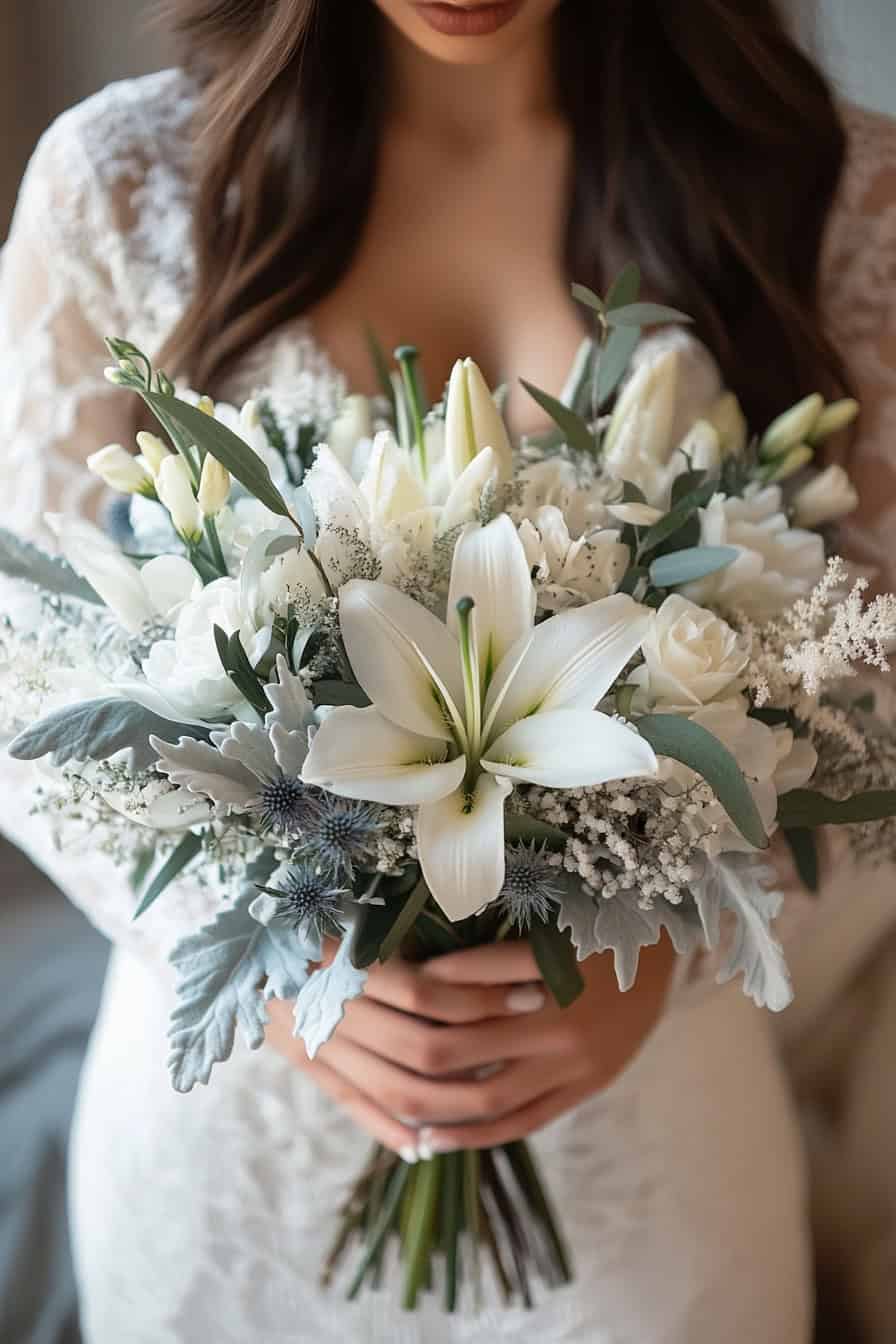 30 Beautiful Lily Bouquets For Your Big Day • Confetti & Roses
