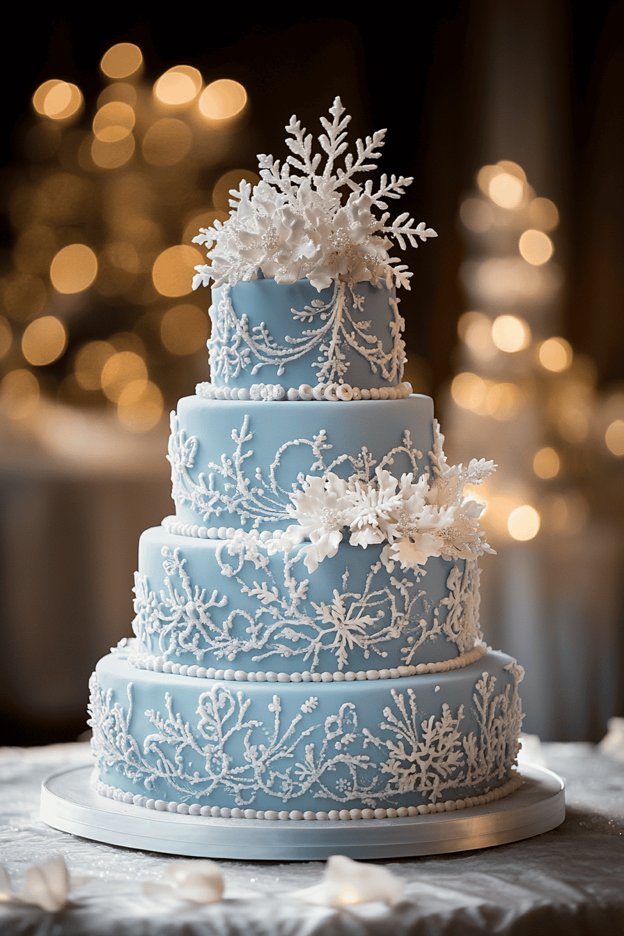 20 Winter Wedding Cakes That Embrace The Beauty Of The Season • Confetti & Roses