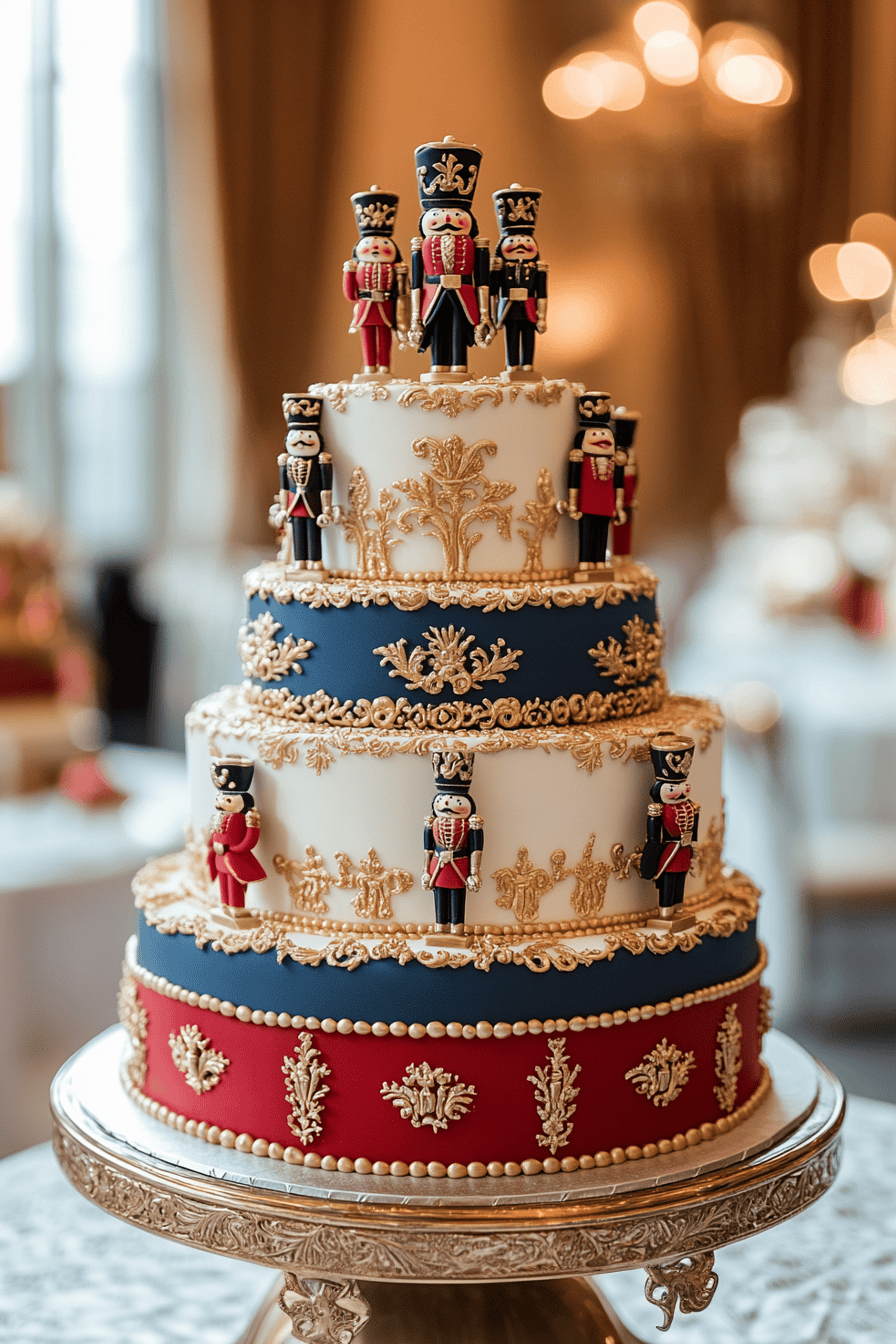 Deck The Halls With 25 Christmas Wedding Cakes • Confetti & Roses