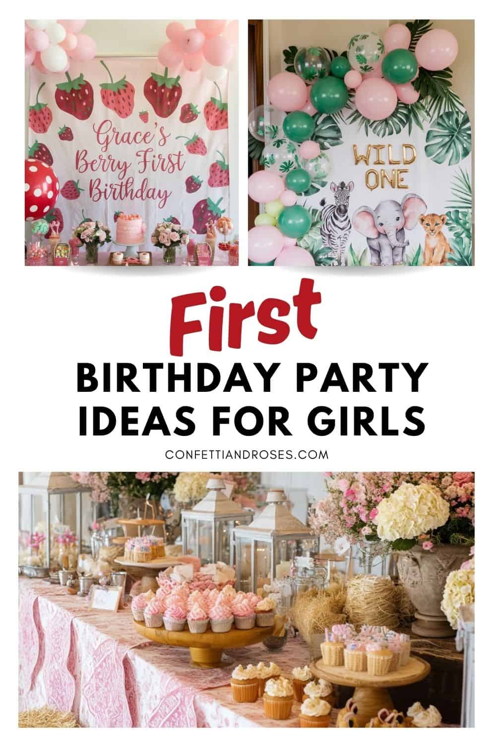 A Year Of Wonder: 20 Creative Baby Girl's First Birthday Ideas & Themes ...
