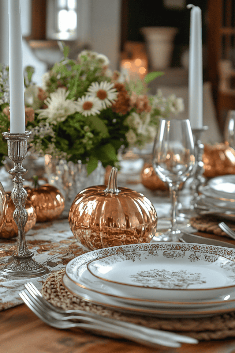 How To Beautify Your Thanksgiving Table Setting • Confetti & Roses
