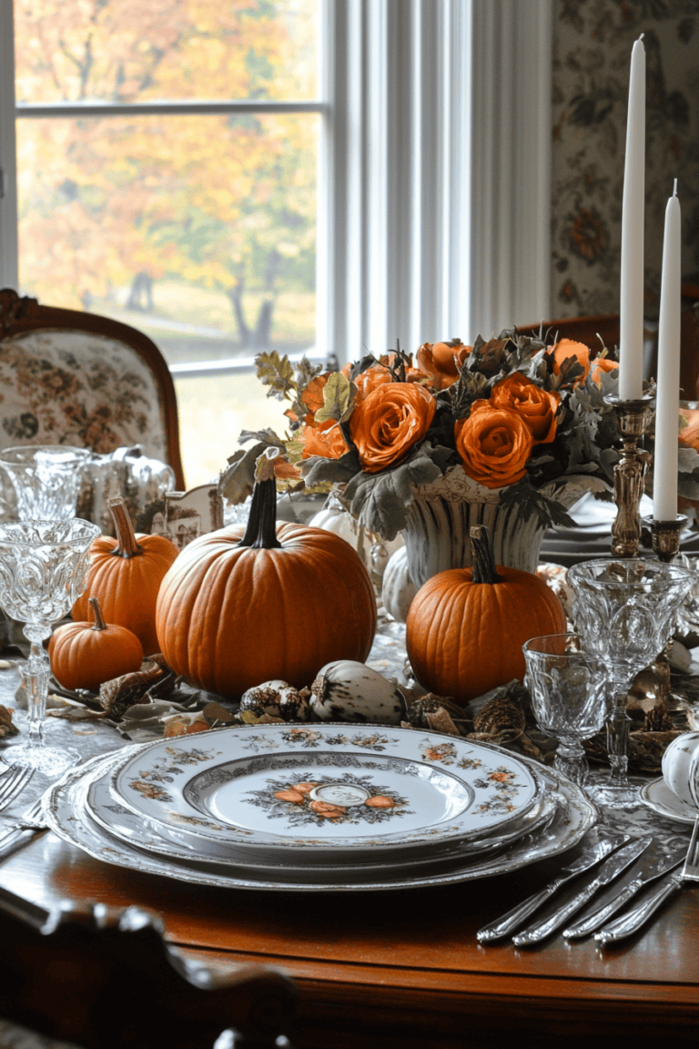 How To Beautify Your Thanksgiving Table Setting • Confetti & Roses