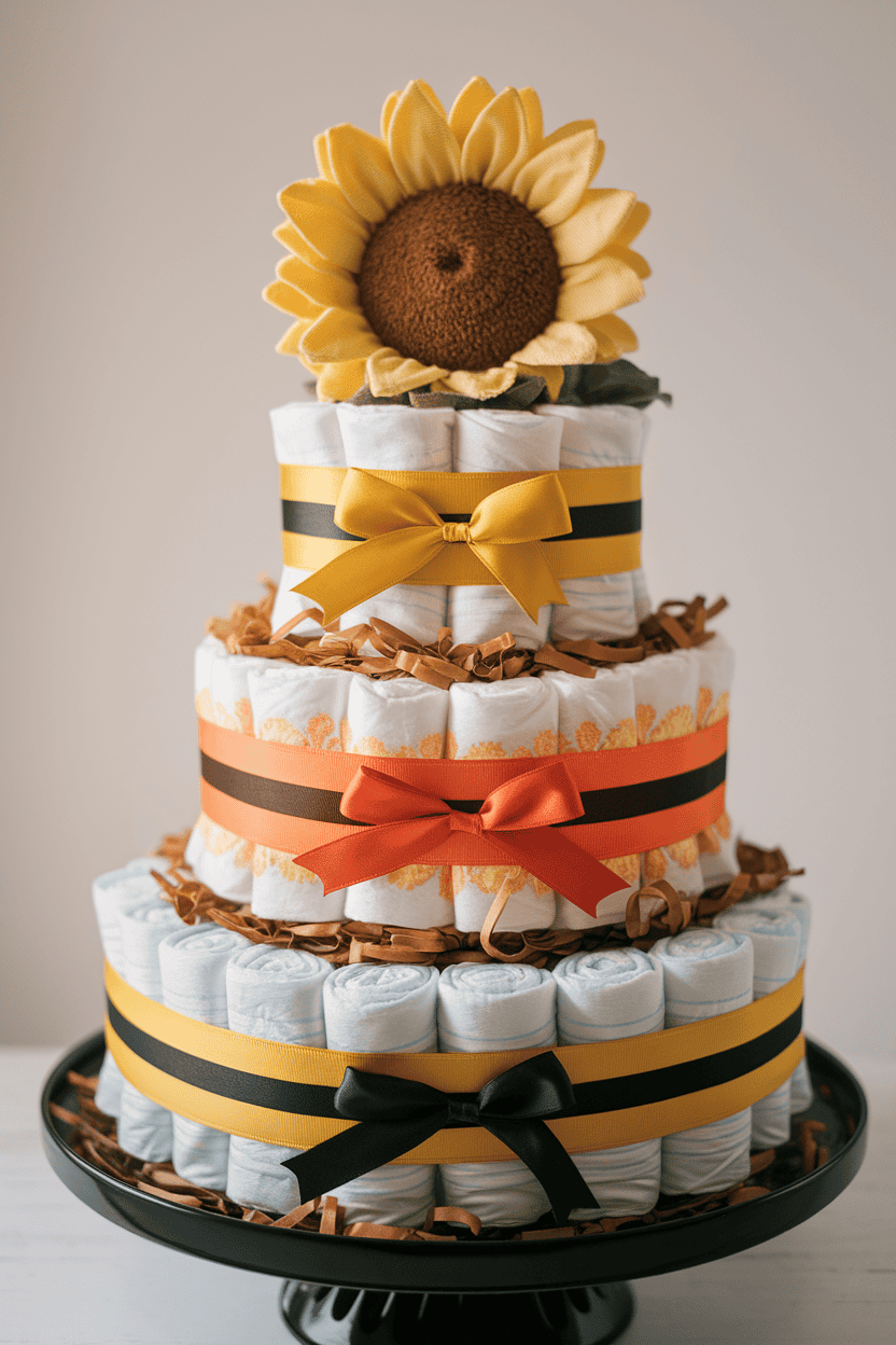 10 Creative Diaper Cake Ideas & Themes For Your Baby Shower • Confetti ...