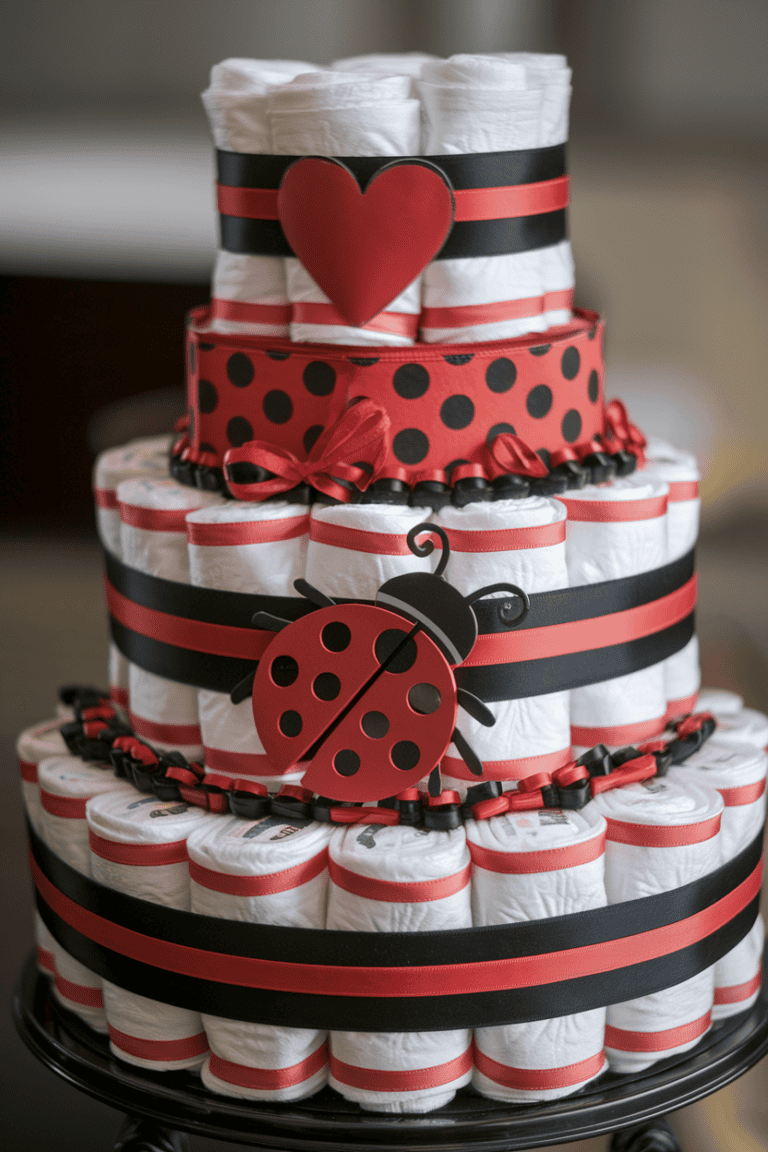 10 Creative Diaper Cake Ideas & Themes For Your Baby Shower • Confetti ...