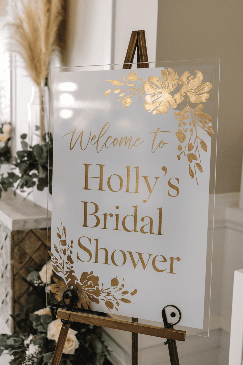24 Stunning Ideas For Bridal Shower Signs • Confetti & Roses