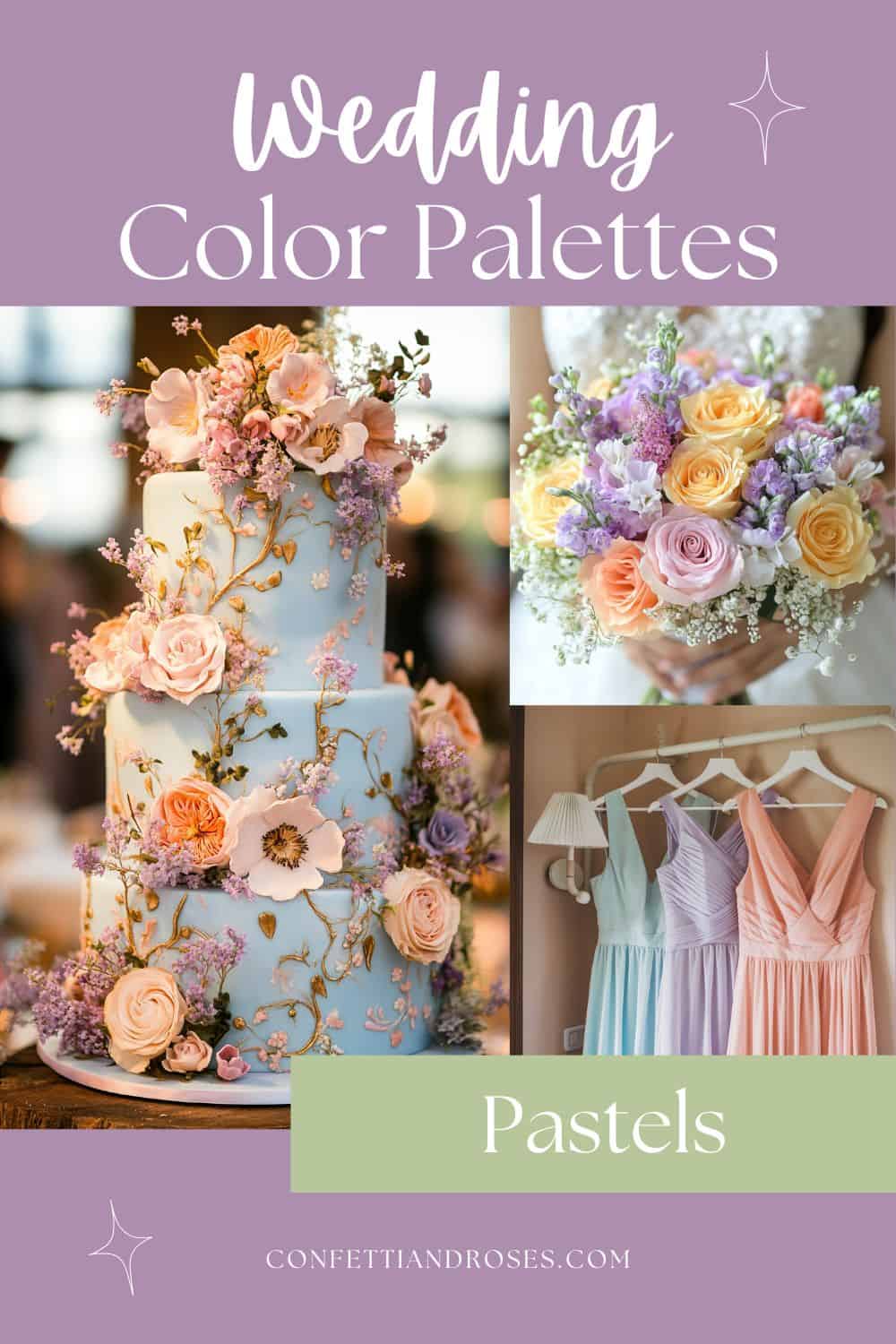 20 Breathtaking Pastel Wedding Ideas And Color Palettes • Confetti & Roses