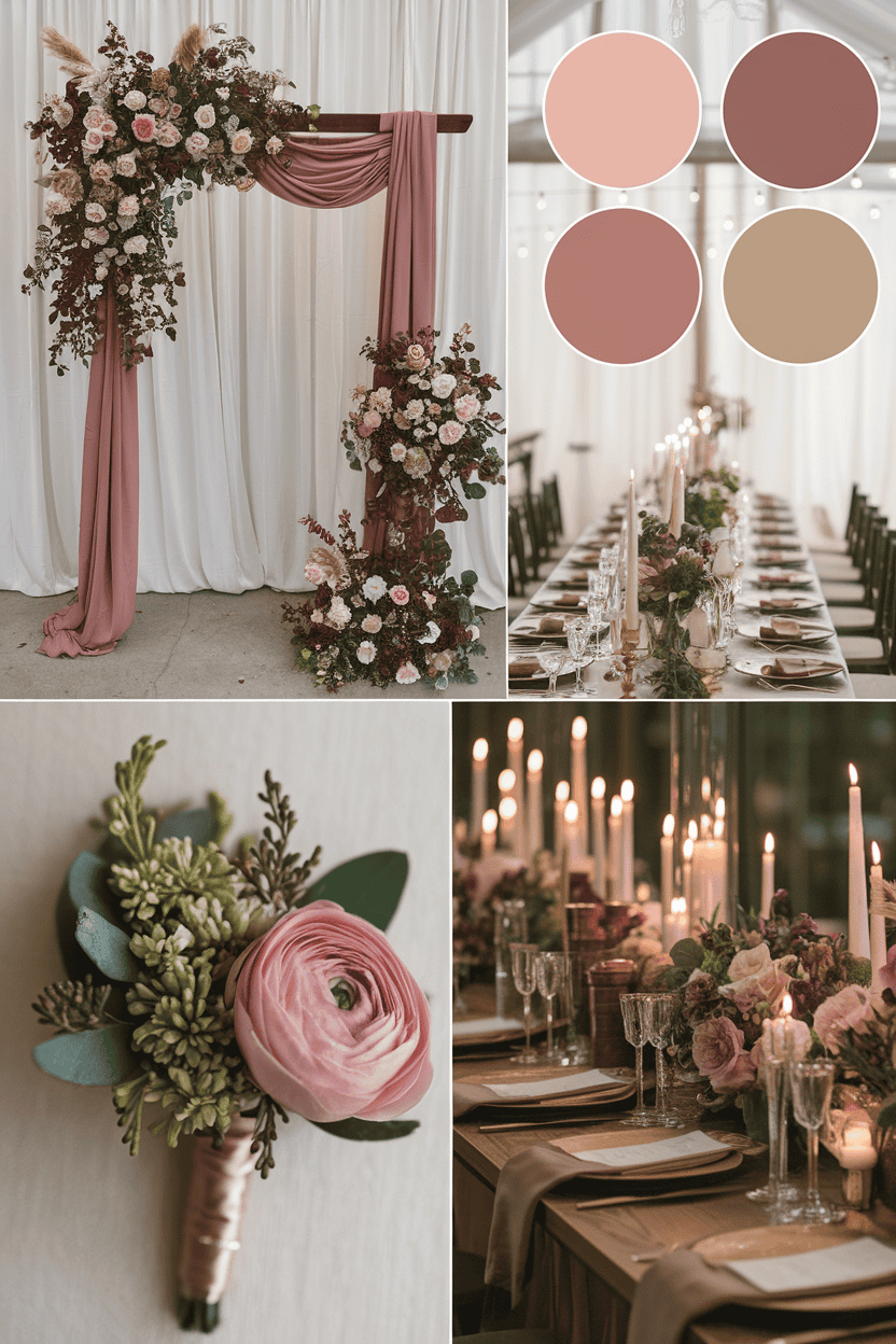 10 Beautiful Earth Tone Wedding Color Ideas And Palettes • Confetti & Roses