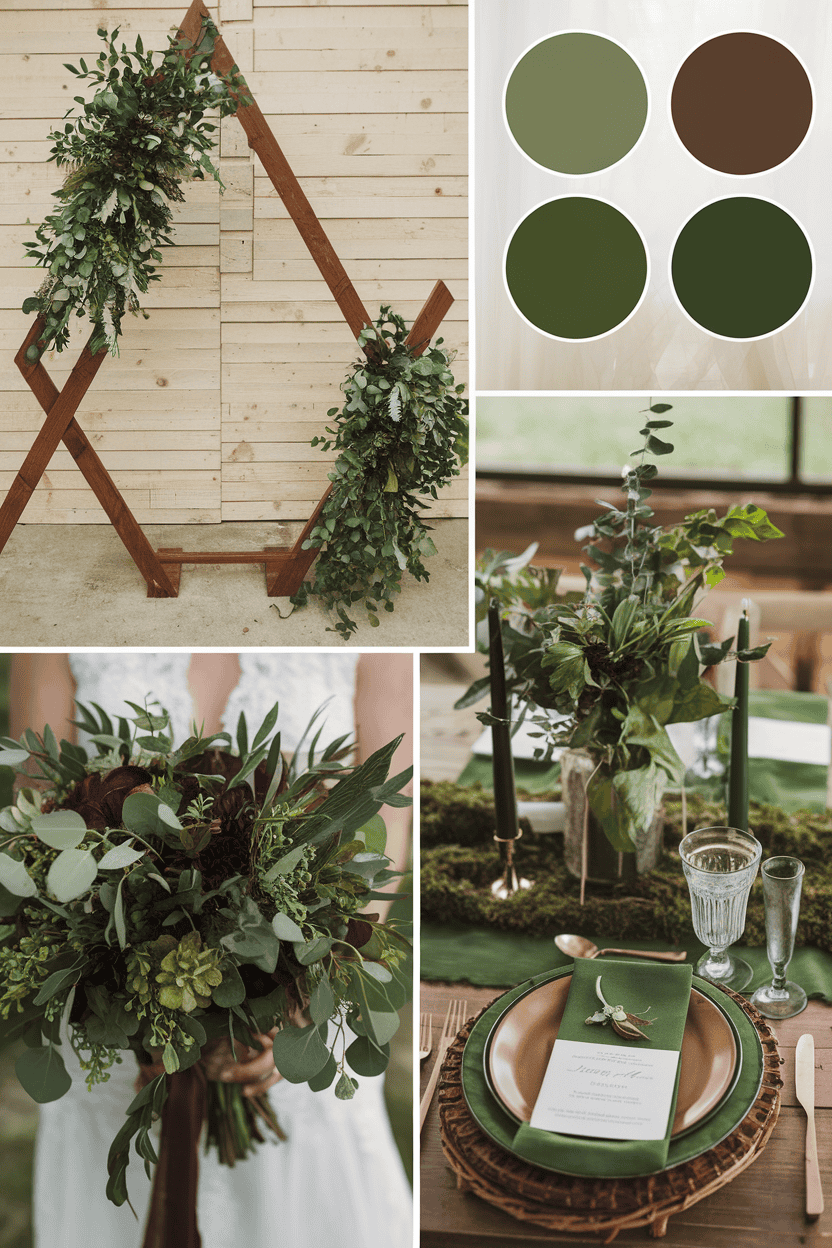 10 Beautiful Earth Tone Wedding Color Ideas And Palettes • Confetti & Roses