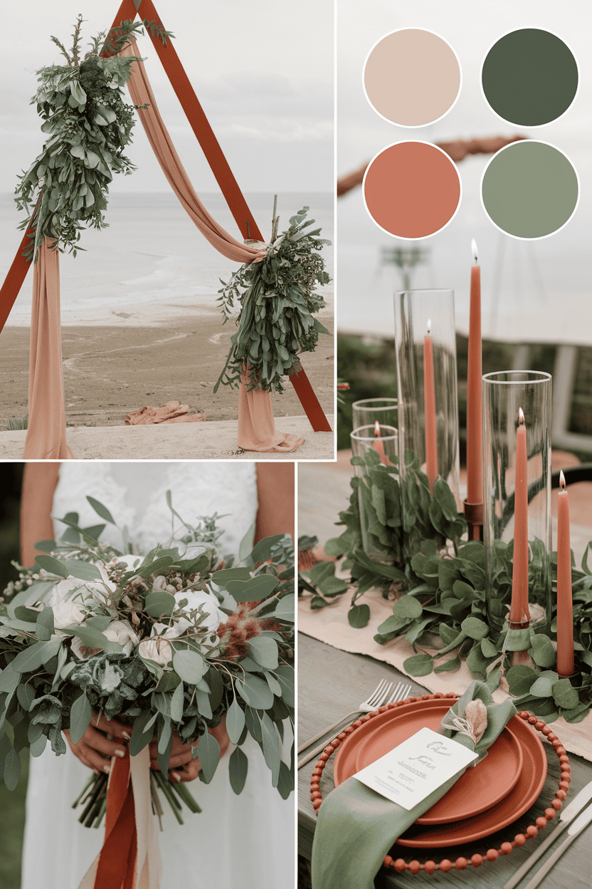 10 Beautiful Earth Tone Wedding Color Ideas And Palettes • Confetti & Roses