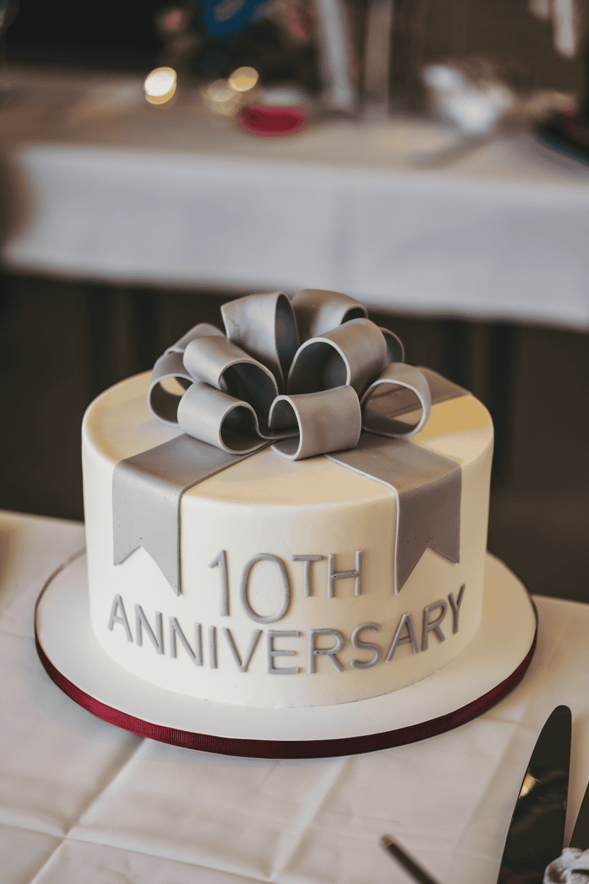 10th Wedding Anniversary Cake Ideas • Confetti & Roses