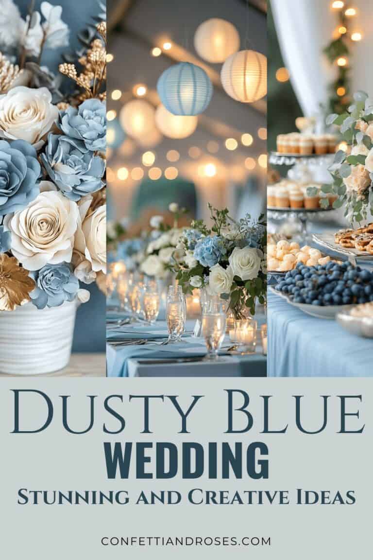 10 Stunning Dusty Blue Wedding Ideas For Your Special Day • Confetti & Roses