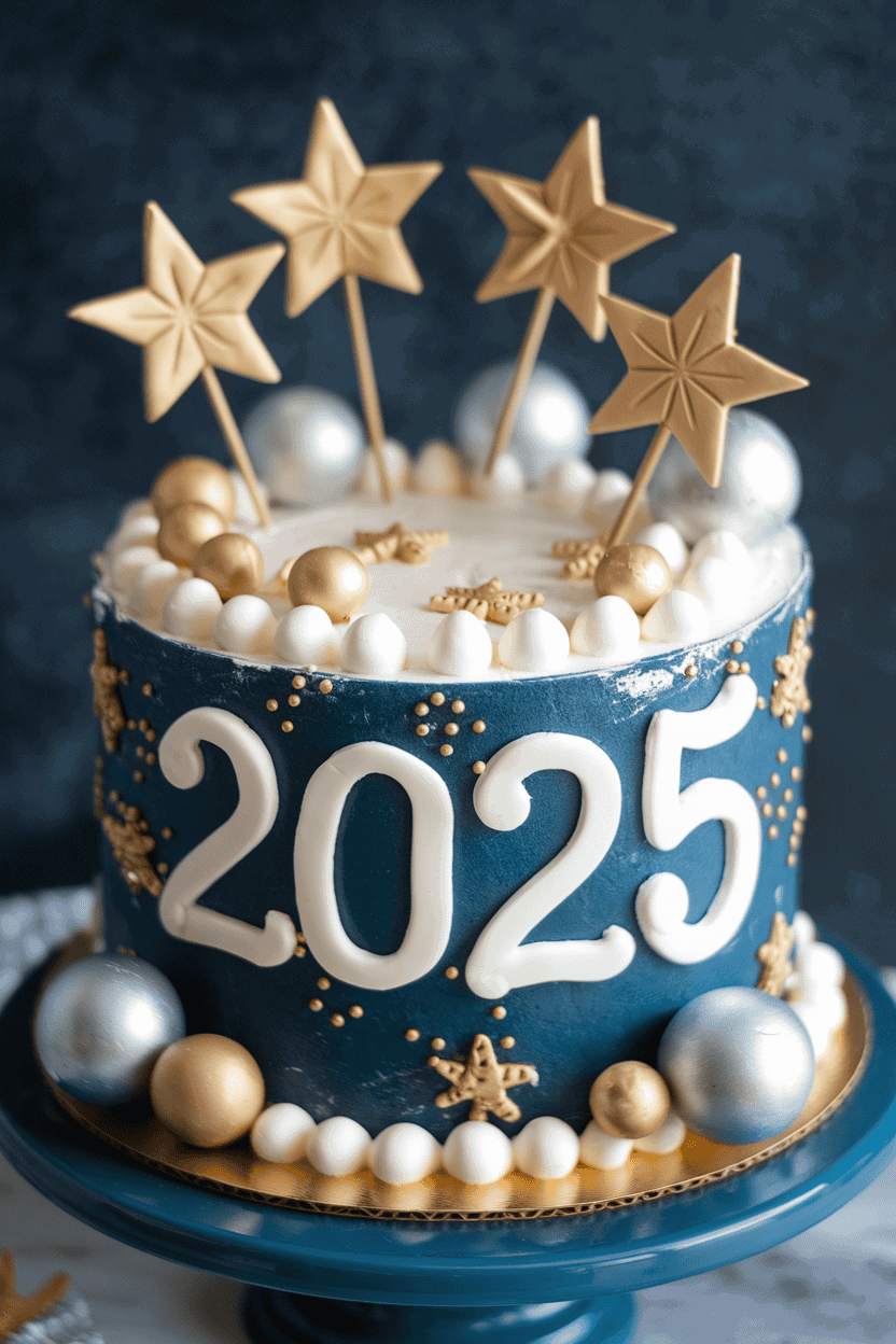 12 Wow New Year's Eve Cakes For 2025 • Confetti & Roses
