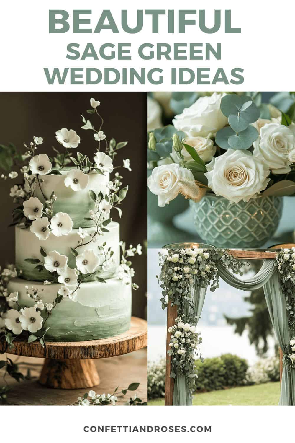 10 Beautiful Sage Green Wedding Ideas For Brides • Confetti & Roses
