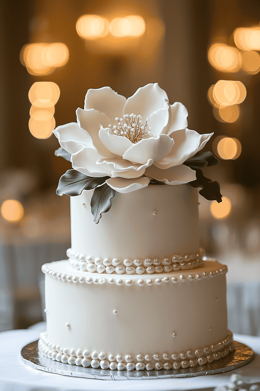 30 Two Tier Wedding Cakes: From Simple To Stunning Delights • Confetti & Roses