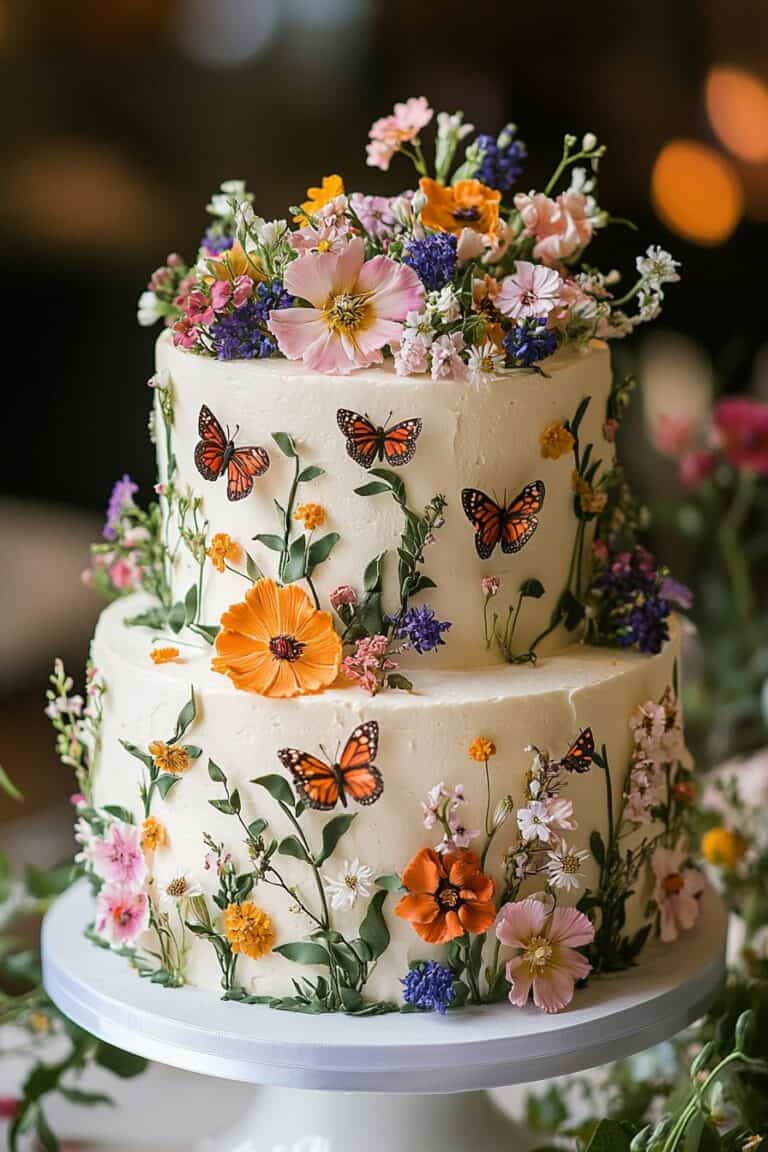 28 Boho Wedding Cake Ideas To Enchant Your Celebration • Confetti & Roses