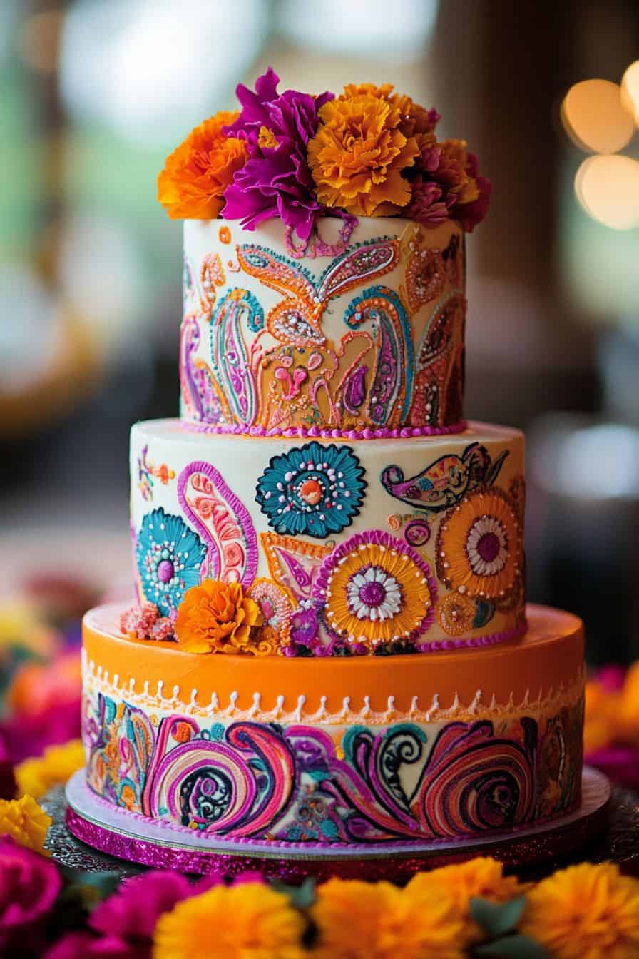 28 Boho Wedding Cake Ideas To Enchant Your Celebration • Confetti & Roses