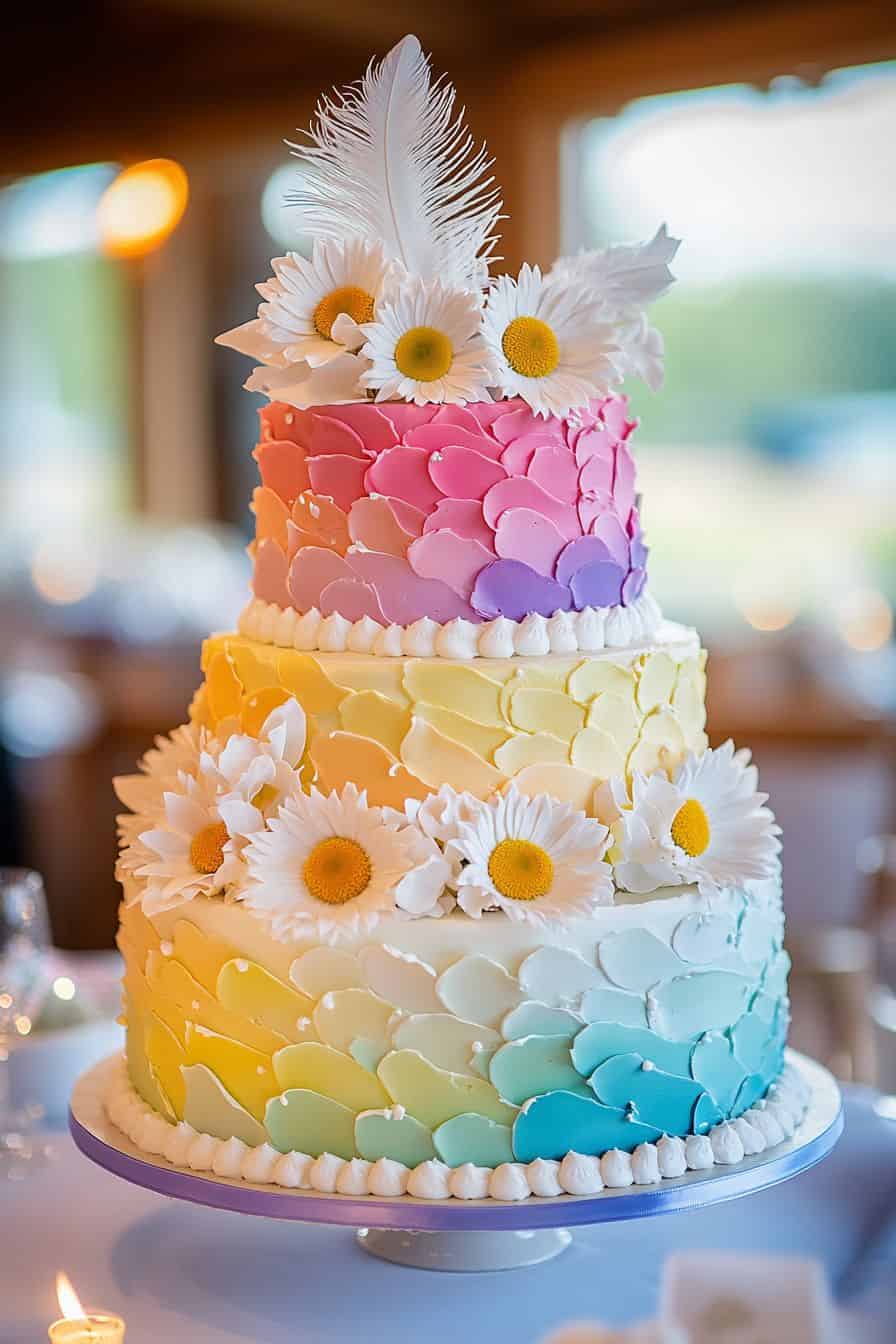 28 Boho Wedding Cake Ideas To Enchant Your Celebration • Confetti & Roses