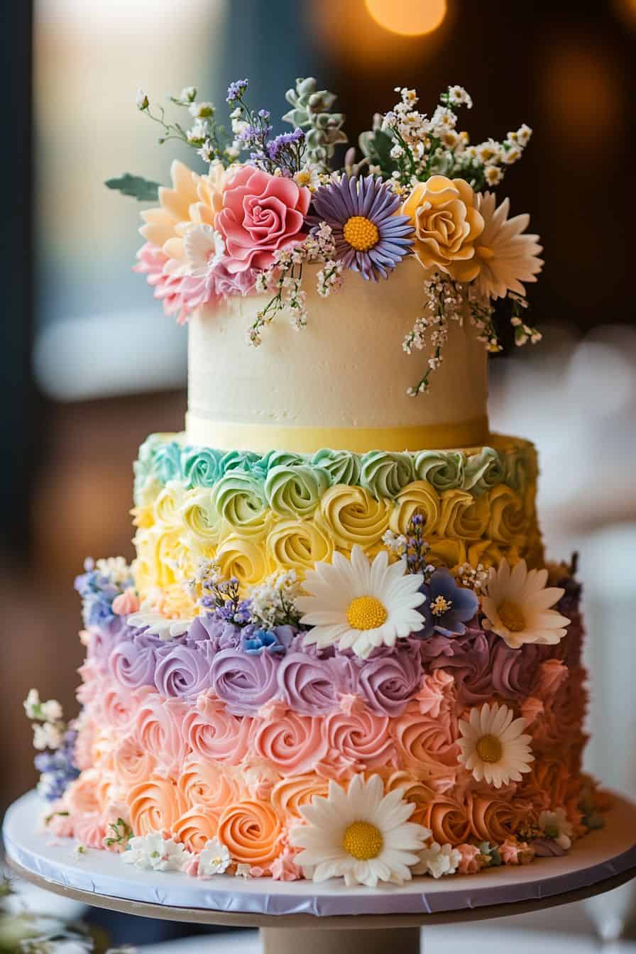 28 Boho Wedding Cake Ideas To Enchant Your Celebration • Confetti & Roses