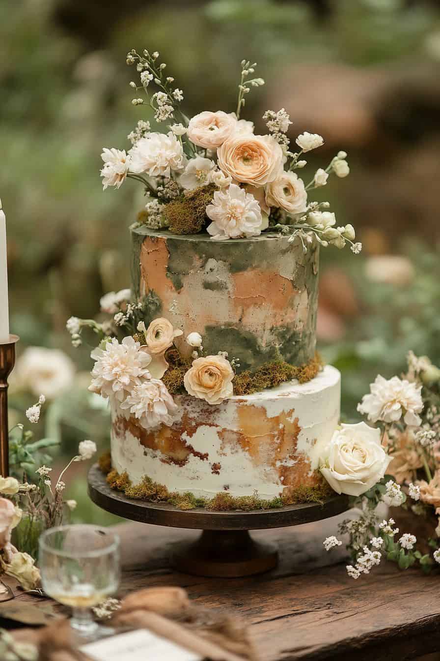 28 Boho Wedding Cake Ideas To Enchant Your Celebration • Confetti & Roses