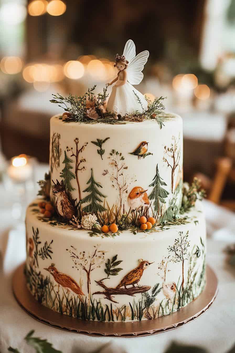 26 Dreamy Forest Wedding Cake Ideas To Inspire Your Big Day • Confetti & Roses