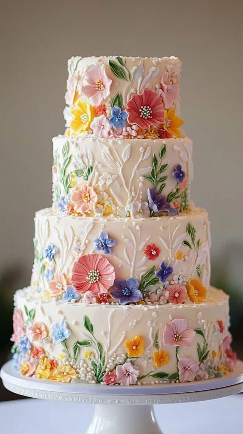 14 Stunning Spring Wedding Cakes To Make Your Big Day Bloom • Confetti & Roses