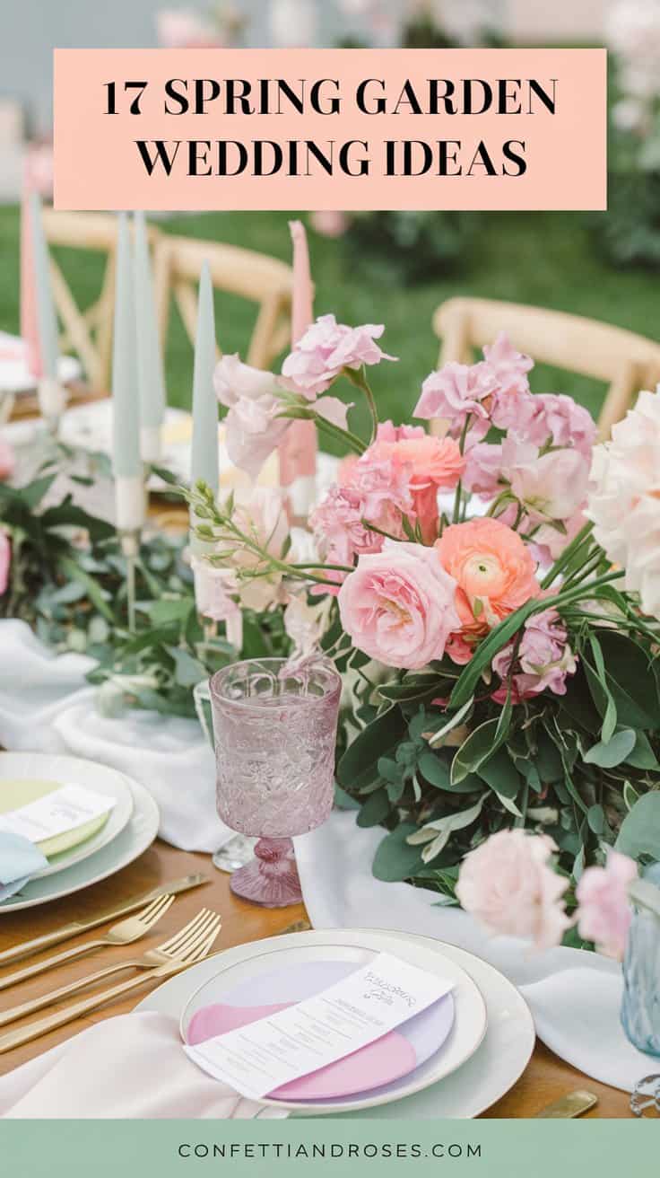 17 Spring Garden Wedding Ideas To Enchant Your Guests • Confetti & Roses