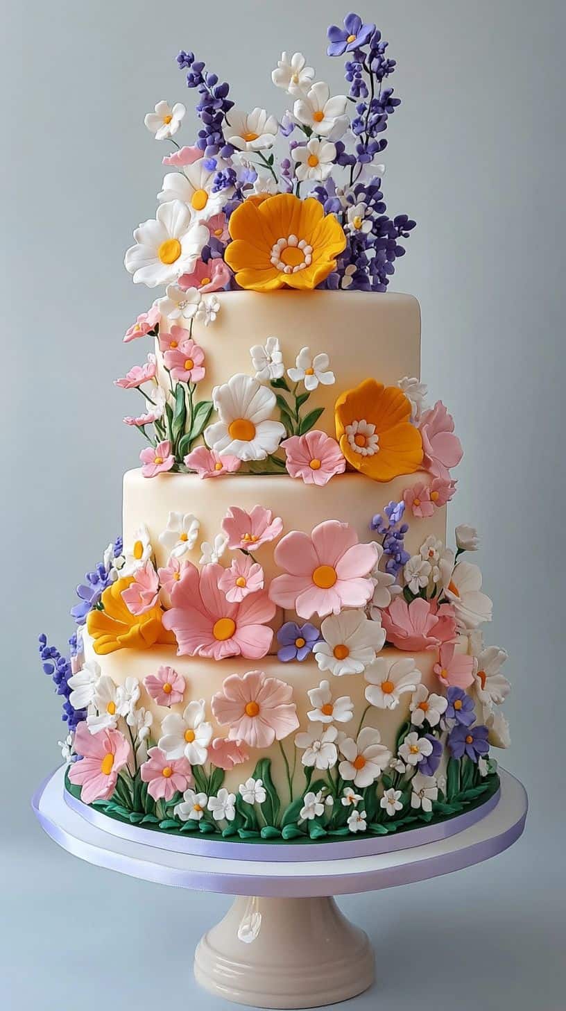14 Stunning Spring Wedding Cakes To Make Your Big Day Bloom • Confetti & Roses