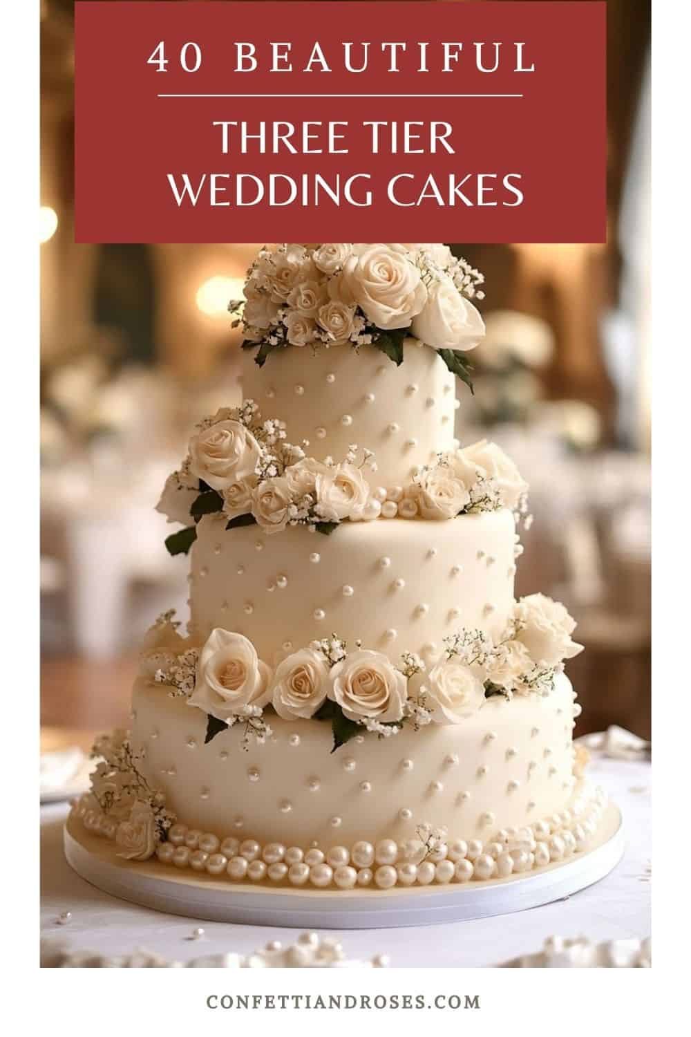 From Classic To Creative: 40 Three Tier Wedding Cakes You’ll Love ...