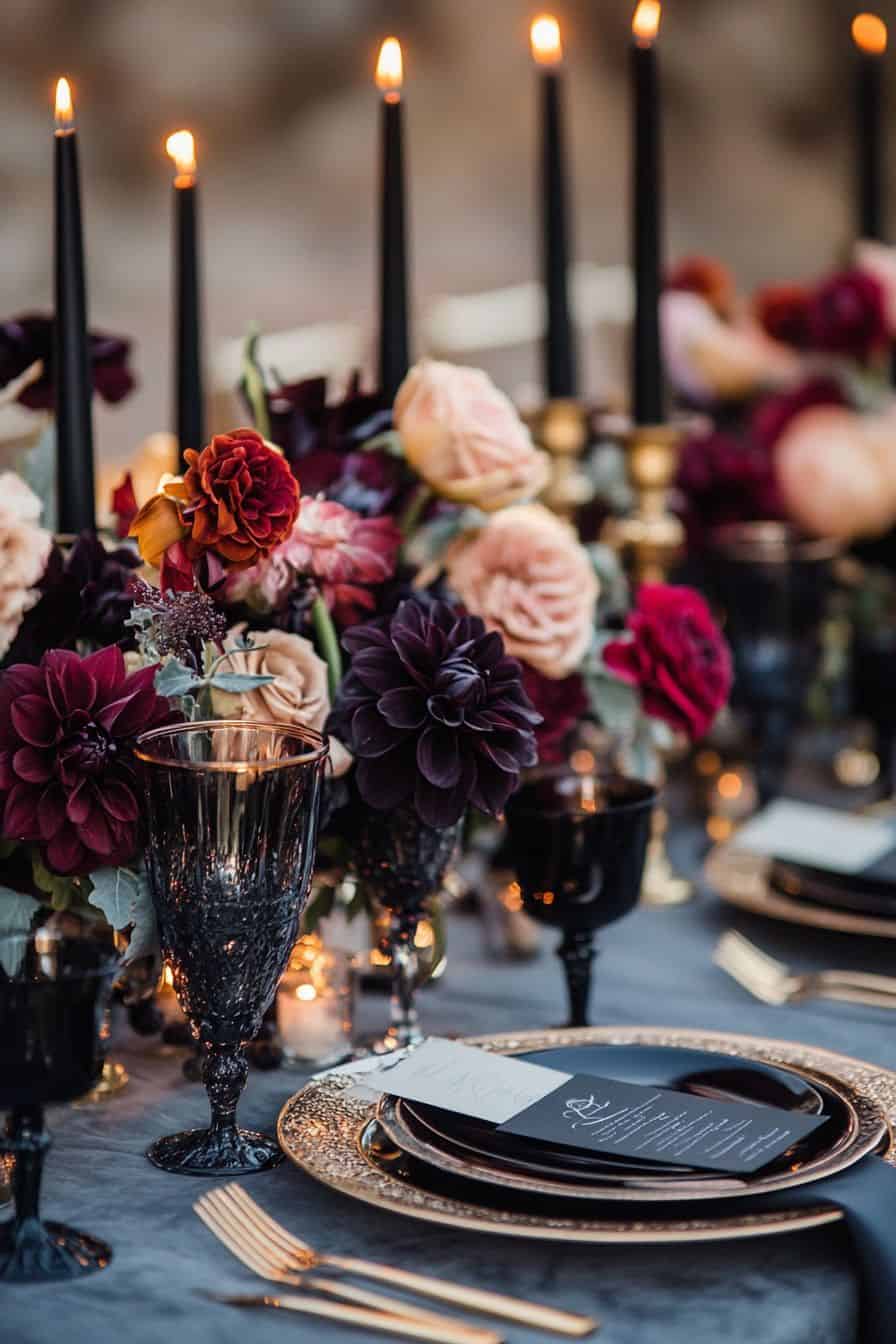 Create Ambience With 24 Stunning Moody Wedding Table Setting • Confetti ...