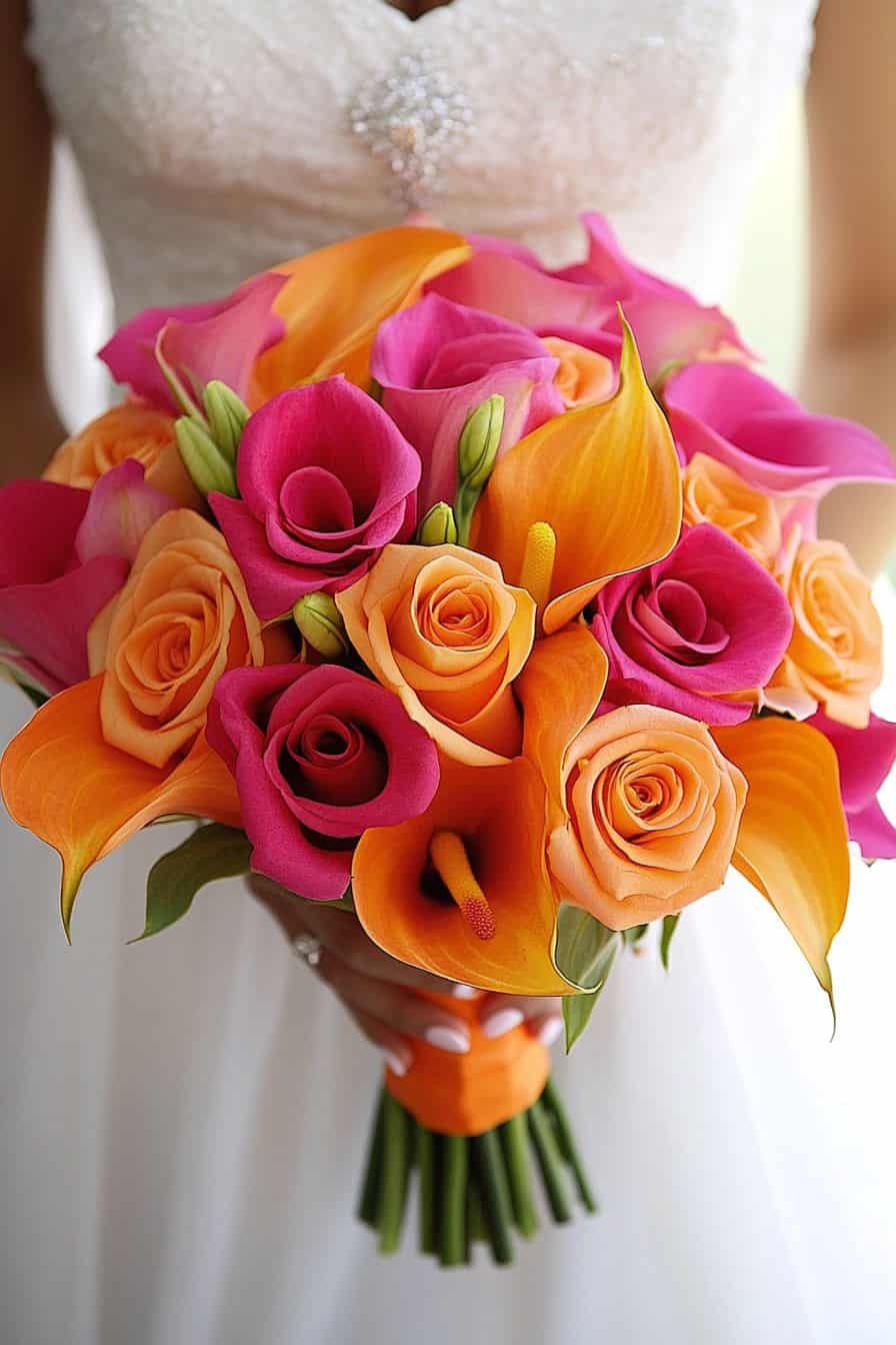 Orange And Pink Wedding Color Scheme Ideas You’ll Love • Confetti & Roses