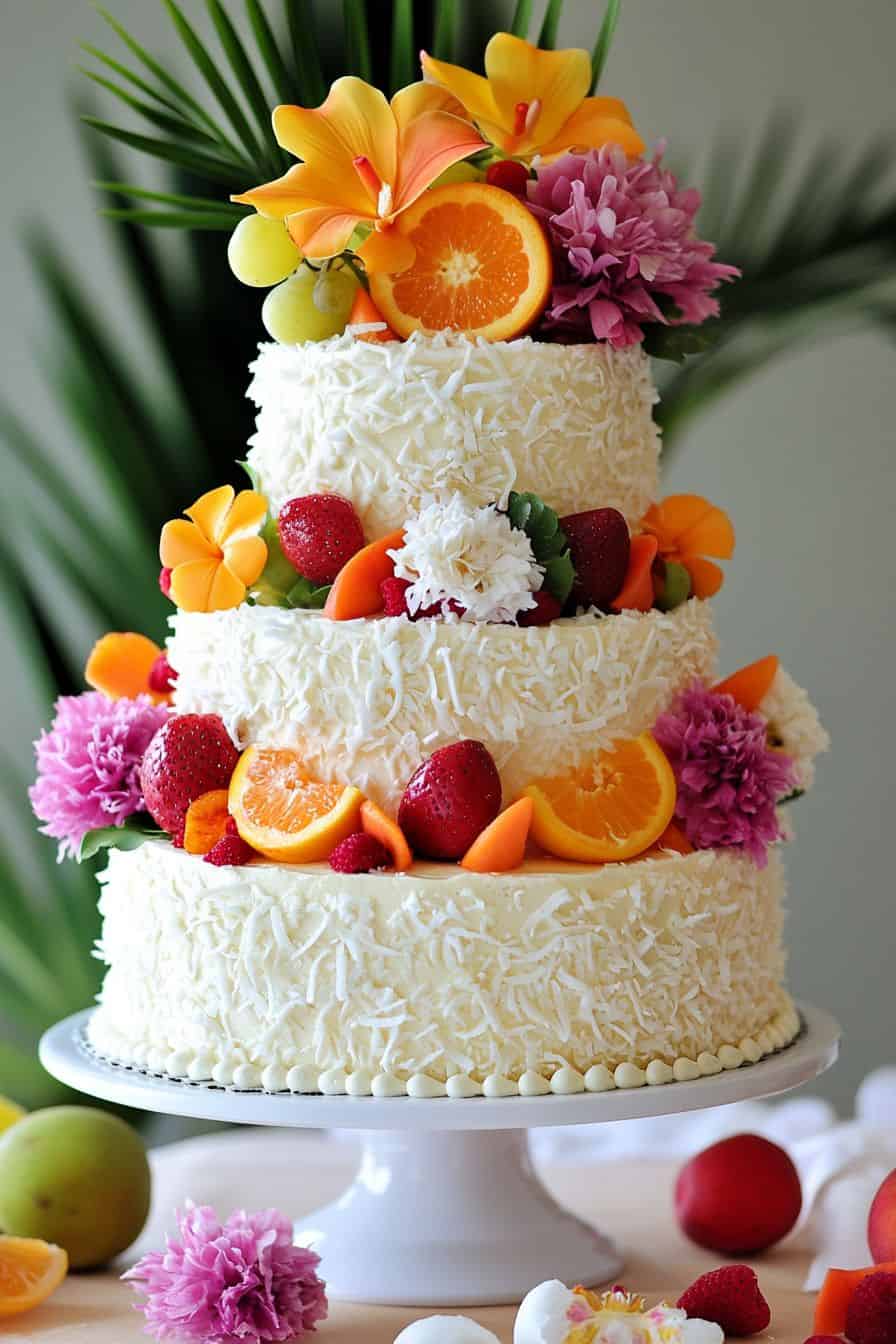 Tropical Wedding Cake Ideas For Your Big Day • Confetti & Roses