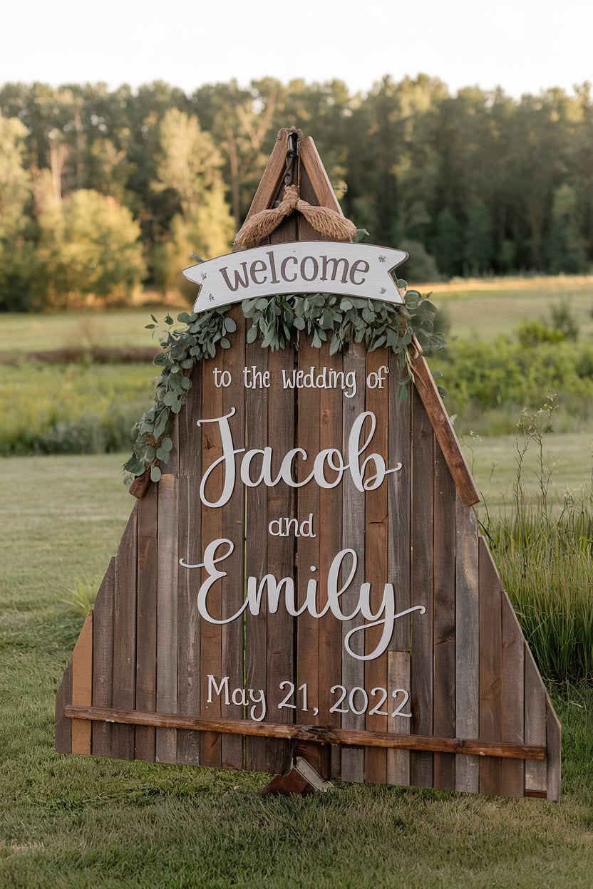4 Creative Wedding Welcome Sign Ideas For Every Style • Confetti & Roses