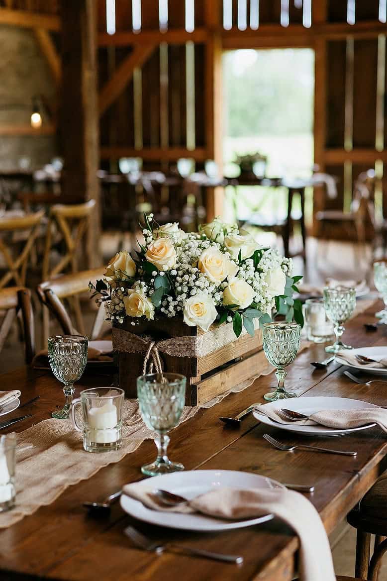 20 Rustic Charmers: Country Barn Wedding Centerpiece Ideas You’ll Adore ...