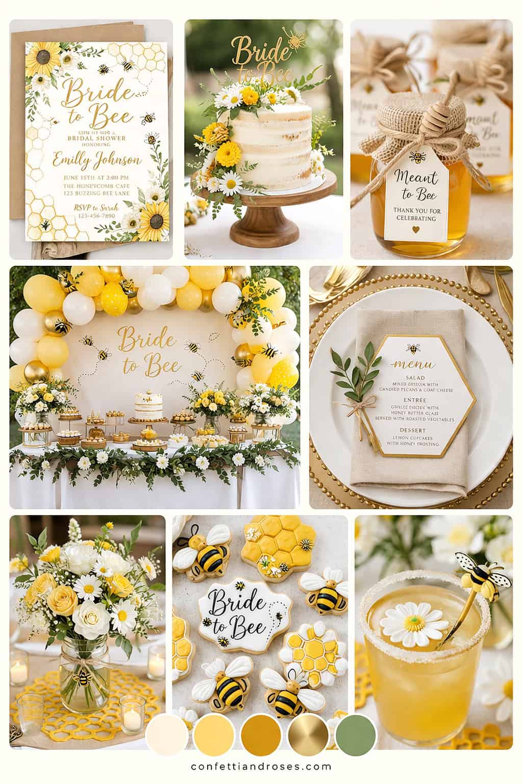 14 Bride To Bee Bridal Shower Ideas For A Sweet Celebration • Confetti ...